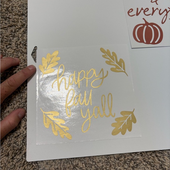 Other | Gold Fall Themed Decal | Poshmark
